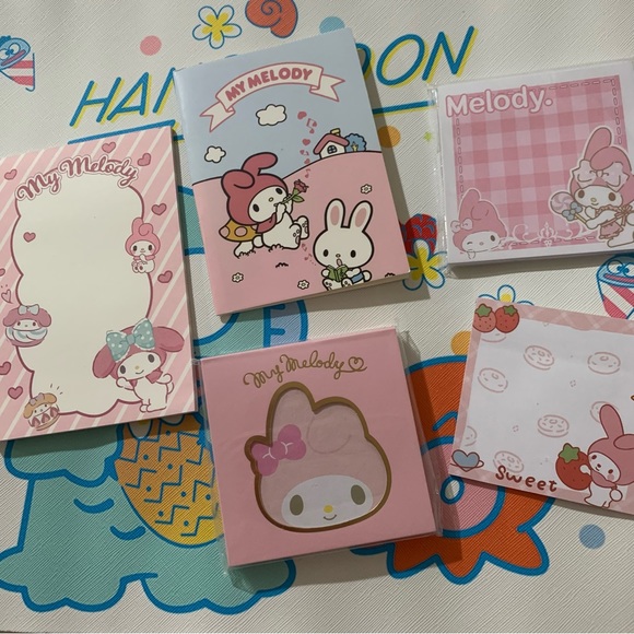 Sanrio | Office | My Melody Mini Notebook Memo Pads And Sticky Notes ...